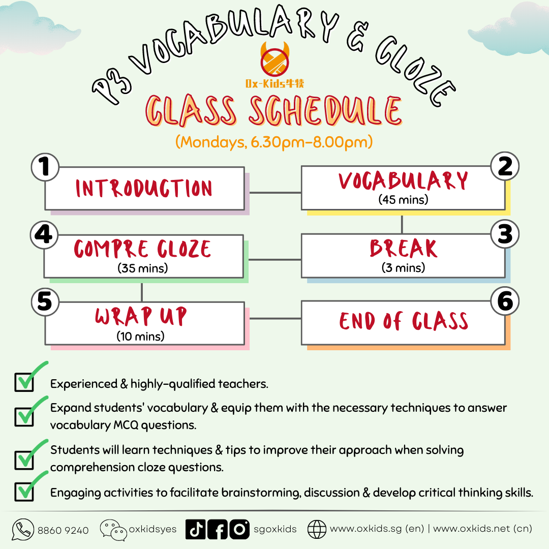 English Vocabulary & Cloze Courses – OX-KIDS