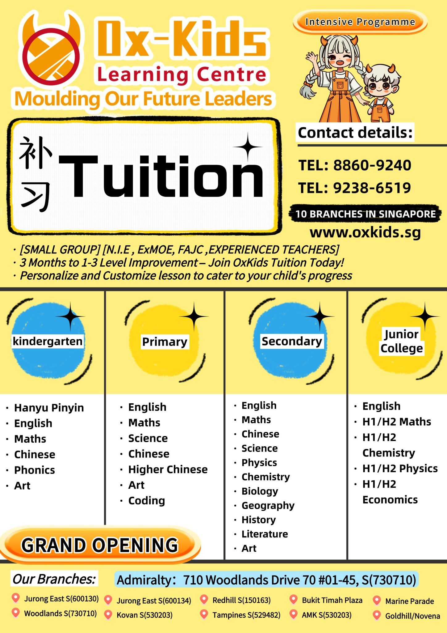 OX-KIDS’ Courses – OX-KIDS